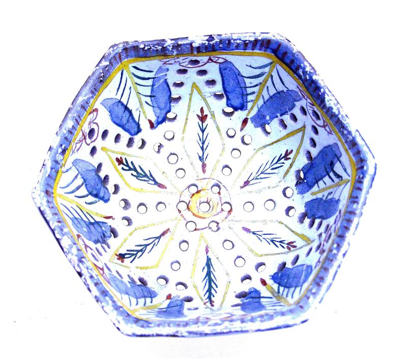 Tiles: "Gillow" design. 2 single repeats – Works – Southwark Heritage